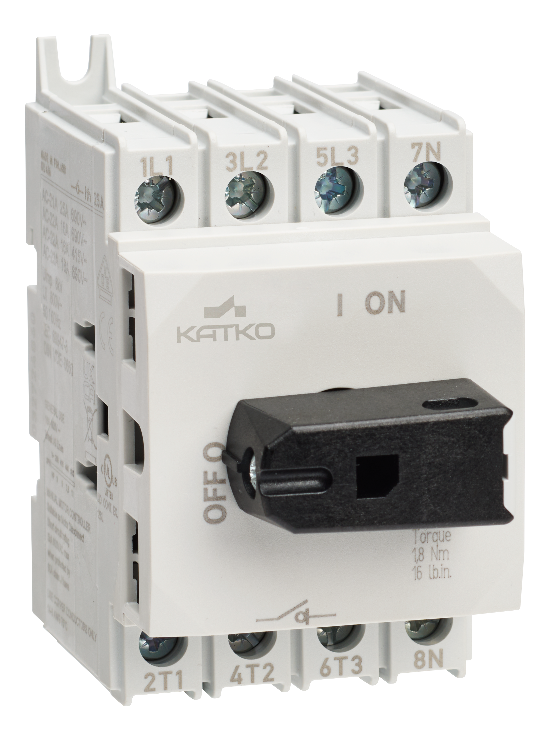 Load break switch 4x16A UL-listed – Katko